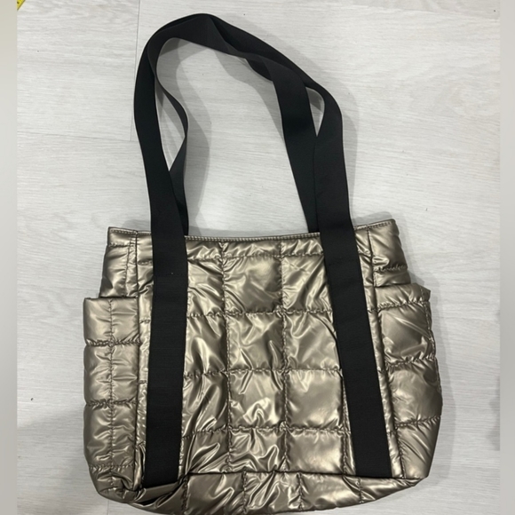 Bags | Nylon Bronze Puffer Bag | Poshmark